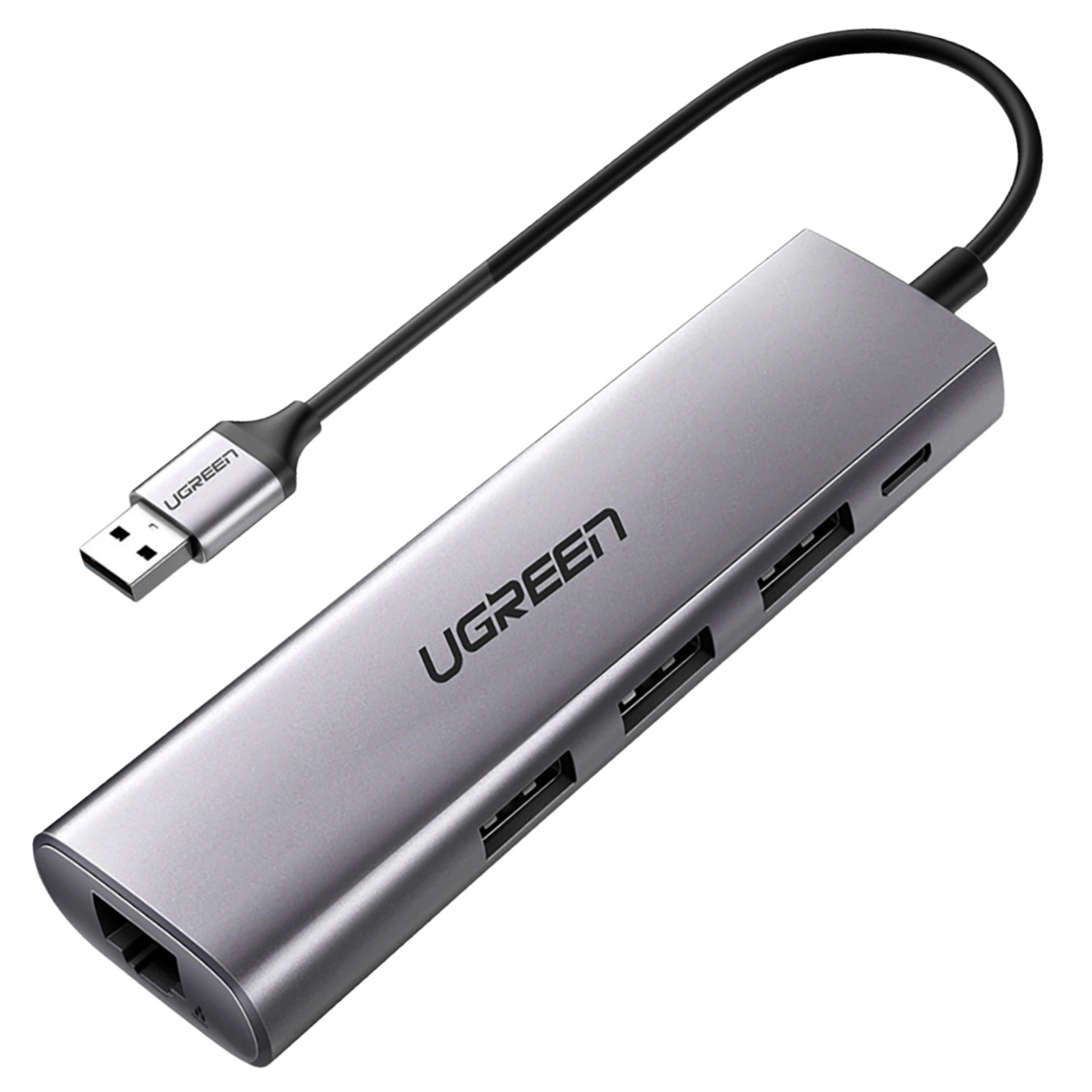UGREEN ADAPTER USB-A 3.0 DO LAPTOPA KOMPUTERA 5W1 3X USB-A RJ45 MICRO ...